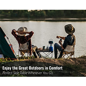 TREKOLOGY Small Camping Table Beach Table Camping Side Table That Fold Up Lightweight, Tent Table Folding Camp Table, Fold Up Camping Tables Small Folding Table Portable Outdoor