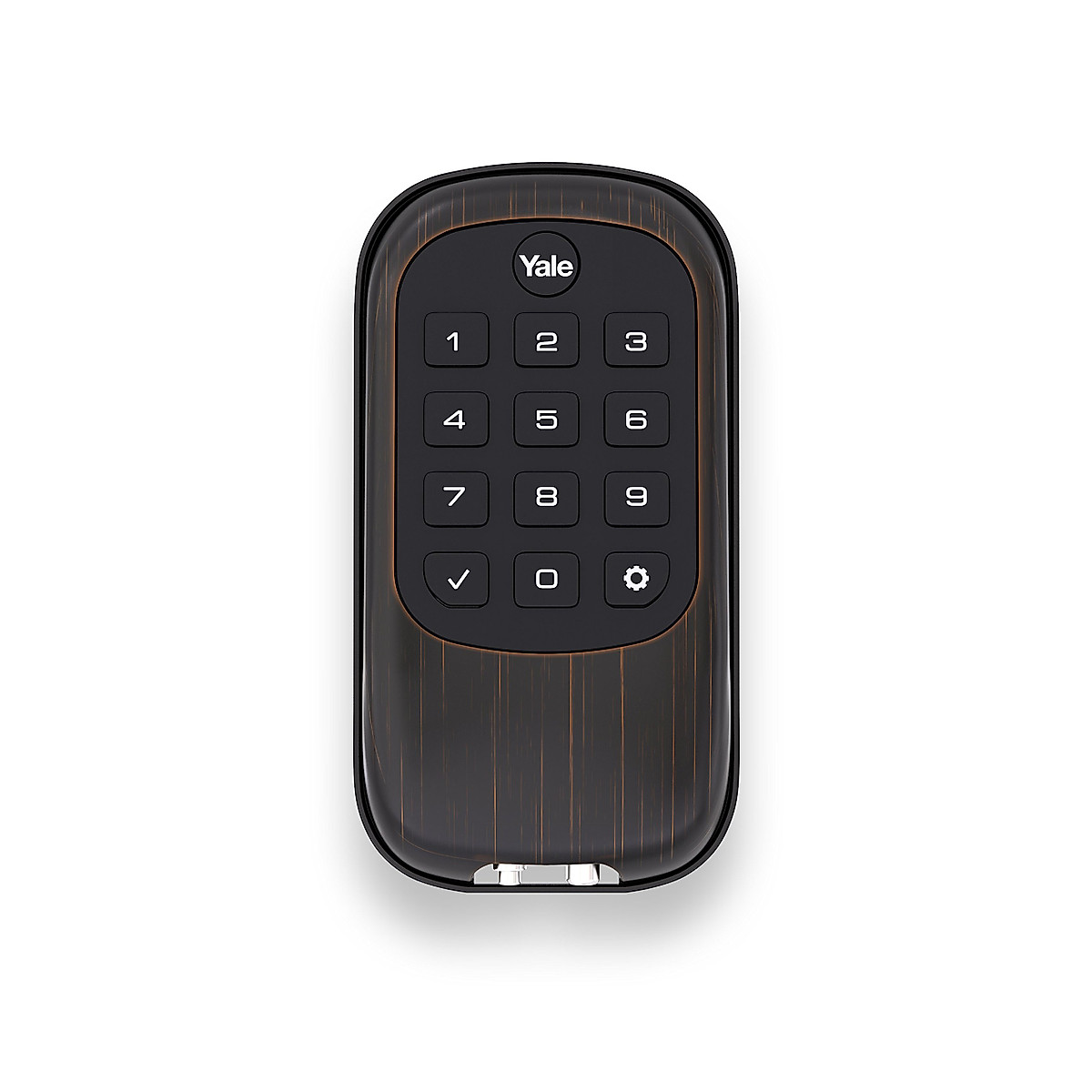 Yale Security Real Living Keyless Push Button Deadbolt With Z-Wave, Oil Rubbed Bronze