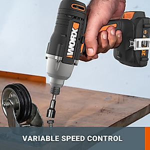 WORX 20V Cordless Drill Driver，Impact Driver and Reciprocating Saw，WX911L Power Tool Combo Kit ，2 * 2.0Ah Batteries & Charger Included