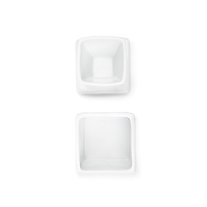 Fox Run Butter Keeper Porcelain, 3.75 x 3.75 x 5.5, White