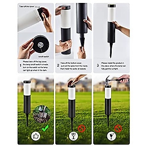 Carpdiem Solar Garden Lights, 2 Pack 1200mAh Battery Solar Outdoor Lights Waterproof,Landscape Lighting,Solar Pathway Lights Outdoor for Yard,Path,Driveway,Walkway,Cold White