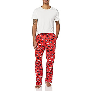 Amazon Essentials Men's Flannel Pajama Pant - Discontinued Colors, Red Panda, X-Large