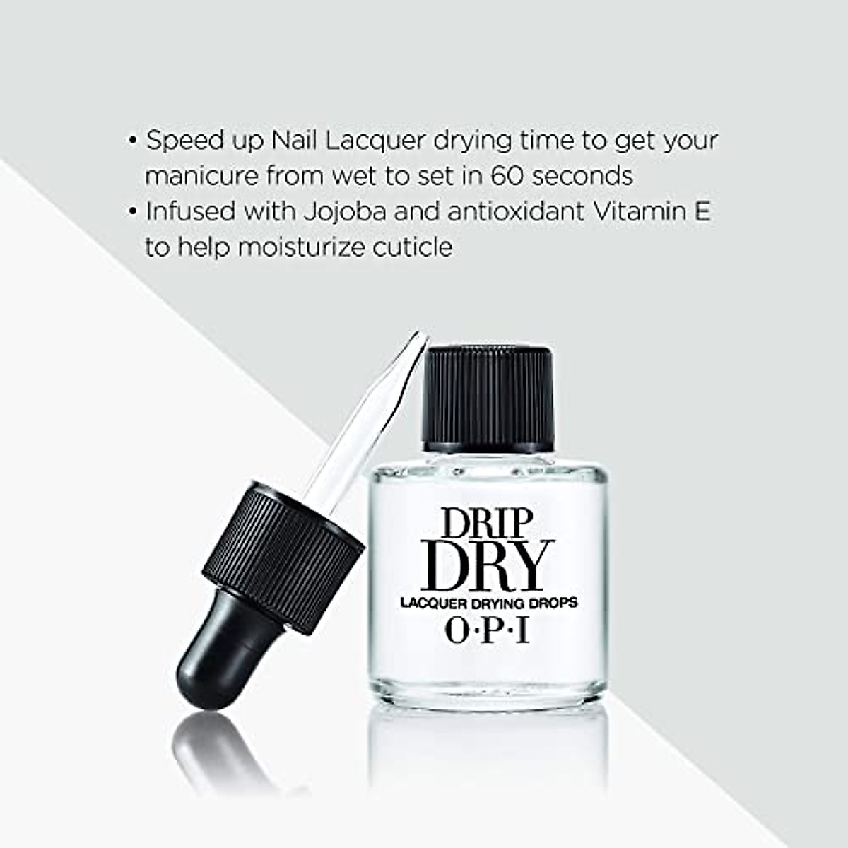 OPI Drip Dry, Nail Lacquer Drying Drops, Nail Polish Fast Drying Drops, 0.28 Fl Oz (Pack of 1)
