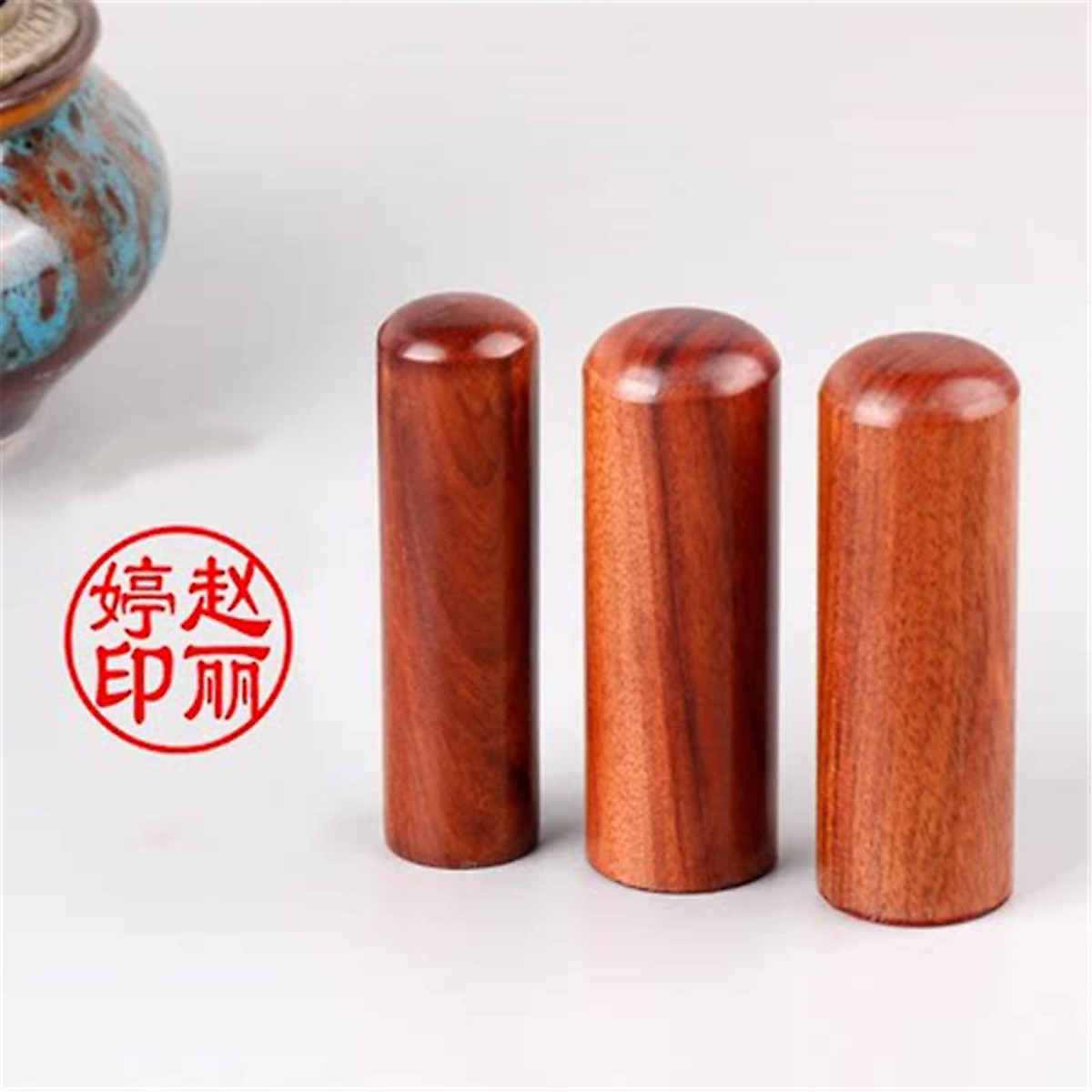 Japanese Name Stamps,Wood Japanese Hanko Chop Chinese Custom Wood Stamps,Name Stamp Japanese Stationery Chinese Name Seal Round Square to Choose(Various Sizes)