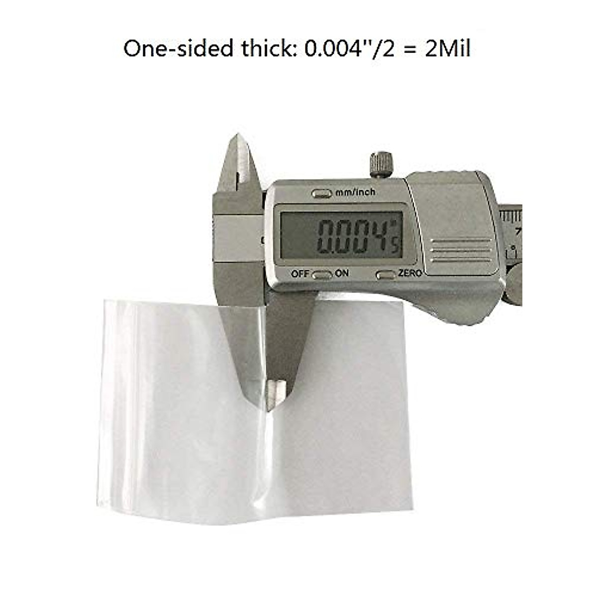 2''x 3'', (Pack of 100) Small Clear Poly Zipper Bags 2 Mil Reclosable Zipper Lock Storage Plastic Bag for Jewelry, Candy