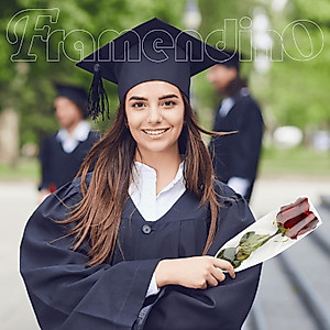 Framendino, 100 Pack Single Rose Clear Bags Flower Packaging Bag Floral Bouquet Wrapping Paper for Birthday Gift Valentines Day