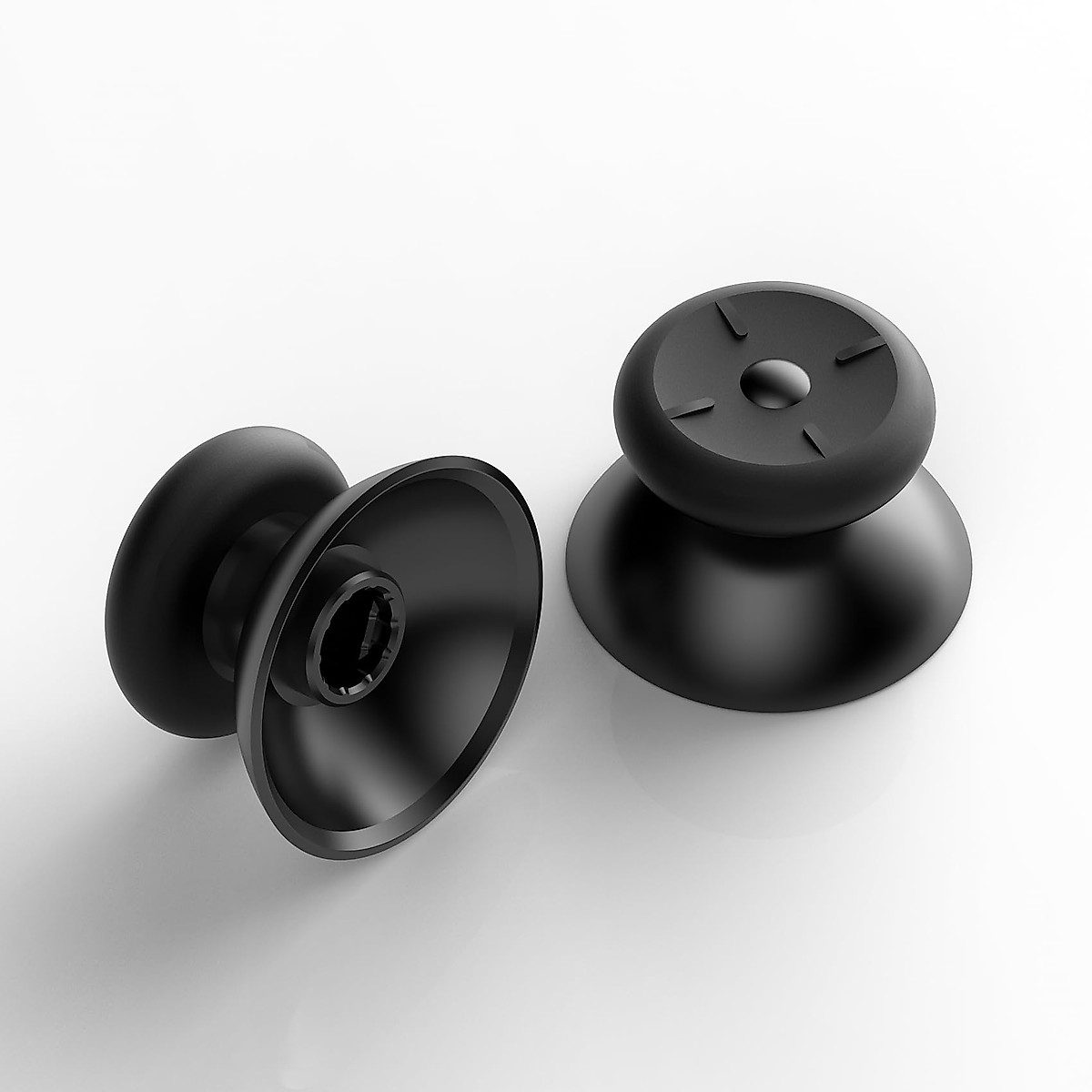 Thumbsticks Replacement for Oculus Quest 2 Controller/Meta Quest 3 Controller, for Oculus Quest 2 Controller Replacement Parts, Include 2 Thumbsticks, for Oculus Quest 3 Controller (Black-2-in-1)