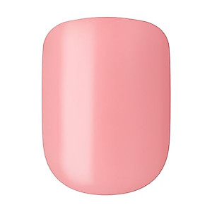 KISS imPRESS No Glue Mani Press On Nails, Color, 'Pretty Pink', Pink, Short Size, Squoval Shape, Includes 30 Nails, Prep Pad, Instructions Sheet, 1 Manicure Stick, 1 Mini File