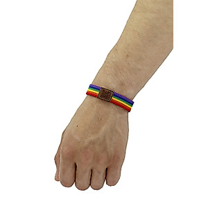 Lesbian Bracelets - Rainbow Bracelets And Keyring With Bright Colours Ideal For Couples - Lgbtq Accessories In Stretch Fabric - Lgbt Jewelry For Women And Men