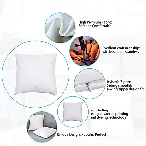 Emvency Throw Pillow Cover Oil Painting Paris European City Landscape France Eiffel Tower Black White and Pink Modern Couple Under Decorative Pillow Case Home Decor Square 18x18 Inches Pillowcase