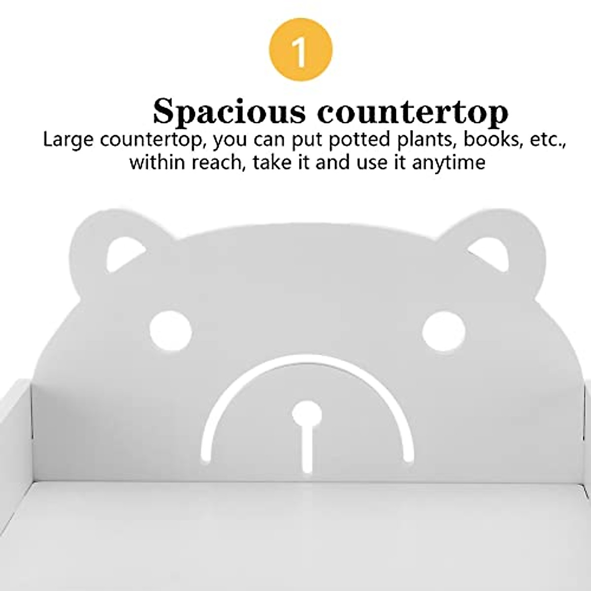 DEPILA Smart Coffee Table PVC Nightstands Bed Side Table Articles Magazine Cabinet Storage Organizer Bedside Table Drawer Night for Bedroom Furniture Plate Organizer