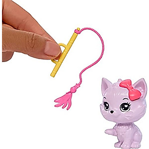 Barbie My First Barbie Accessories, Story Starter Pet Care Pack with Dog House, Puppy & Cat, Toys & Gifts for Little Kids, 13.5-inch Scale