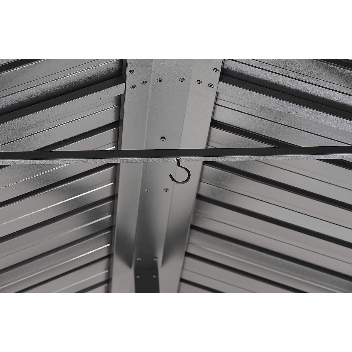 Sojag 20' x 12' Samara Carport with Aluminum Frame and 10' High Galvanized Steel Roof for Easy Drive Through Access