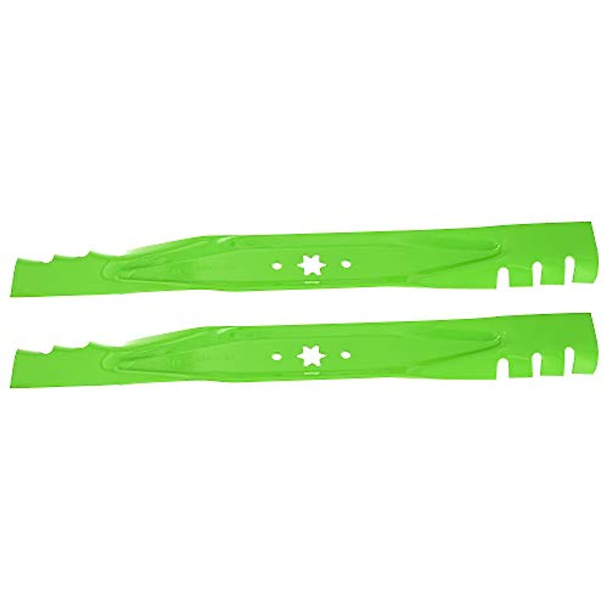 8TEN LawnRAZOR Mower Blade Set for Cub Cadet MTD Troy Bilt LTX1040 RZT-L42 942-04308-X 42-inch Deck (Heavy Duty Toothed Mulching)