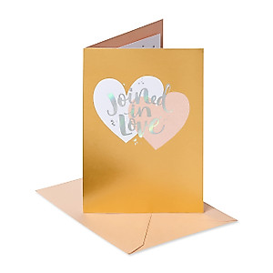 American Greetings Wedding, Bridal Shower or Engagement Card (Joined Hearts)