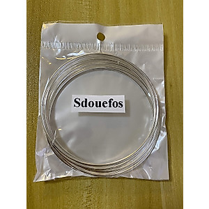 Sdouefos Classic 6pcs Lots 925 Silver Thin Stackable Polished Bangle Bracelet with Fresh Simple Bracelet Cuff Bangle