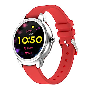 Smart Watch for Women Fitness Tracker Smartwatch for Android and iOS Phones IP67 Waterproof Fitness Watch Activity Tracker with 1.09" Touch Screen Heart Rate Sleep Monitor Steps Tracking