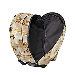 Glaphy Popcorn Pattern Backpack School Bookbag Lightweight Laptop Backpack for Men Women Kids
