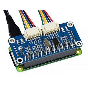 Serial Expansion HAT I2C Interface 2-ch Extra UART Plus 8 programmable GPIOs for Raspberry Pi Zero W WH 2B/3B/3B+/4B @XYGStudy