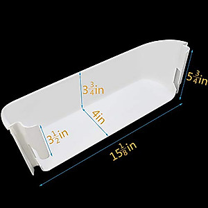 240323001 White Refrigerator Replacement Door Bin Side Shelf for Frigidaire Electrolux, Repalce 240323007, 890954, AP2115741, AH429724, EA429724, PS429724.