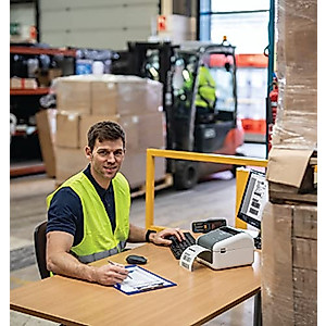 Brother TD-4520DN Entry Level Direct Thermal Desktop Printer, Print Labels and Receipts, 300 dpi, 6ips, USB 2.0