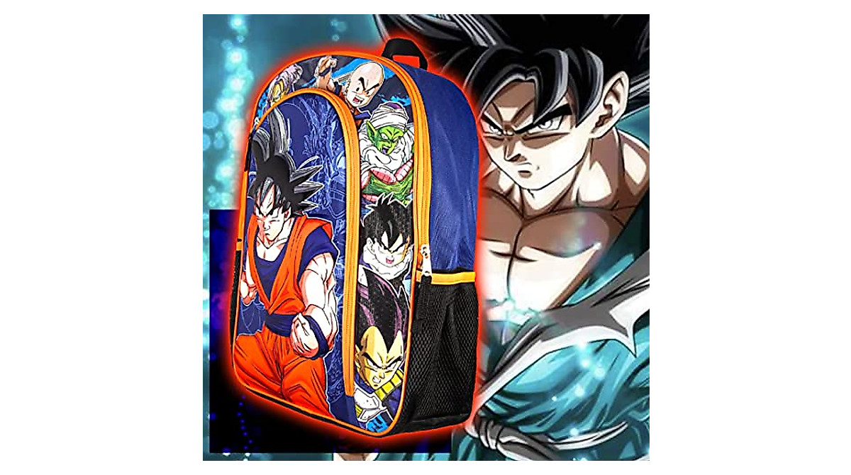 Dragon Ball Z Goku Backpack - Officially Licensed Molded Character Panel