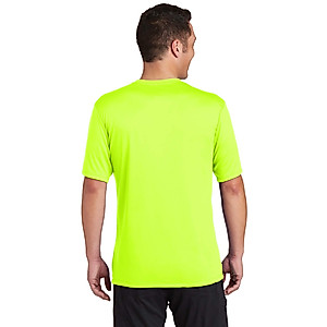Hanes 4 oz. Cool Dri T-Shirt, Large, SAFETY GREEN