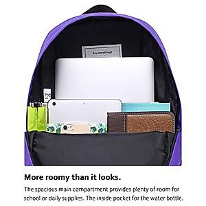 HotStyle SIMPLAY Classic School Backpack Bookbag, Purple