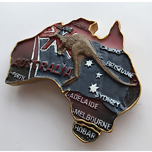 Australia Kangaroo 3D Refrigerator Magnet Travel Souvenirs Collection,Australia Fridge Magnet Home and Kitchen Decoration Magnetic Sticker
