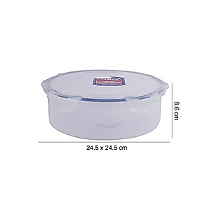 Lock & Lock Round 2.5ltr, 8.6 x 8.6 x 24.5 cm, Clear