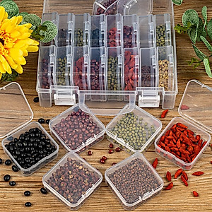 Bead Organizer Box, 24 Slots Diamond Painting Bead Storage Containers, Diamond Painting Art Accessories Boxes Craft Bead Storage Box Organizer Bead Organizers and Storage for Rhinestones (1 Pack)