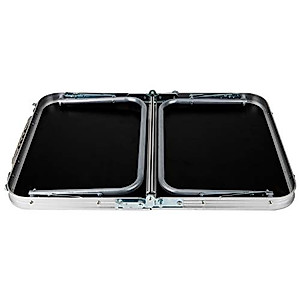 Mind Reader Woodland Collection, Portable Laptop Desk/Breakfast Table, Collapsible, Portable, Folding Table and Legs, 23.5" L x 16" W x 10" H, Black