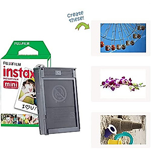Fujifilm Instax Mini 11 Instant Camera Lilac Purple + Fuji Film Value Pack (40 Sheets) + Shutter Accessories Bundle, Incl. Compatible Carrying Case, Selfie Lens, Quicksand Beads Photo Album 64 Pockets