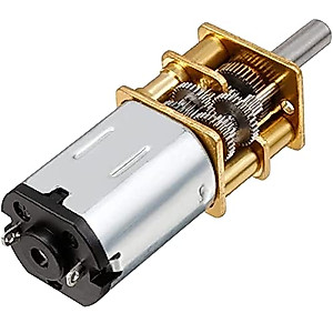 Sopepoyie N20 DC 3V Mini Metal Gear Motor Micro Speed Reduction Gear Motor 1000RPM Metal Gear Micro Motor 2PCS