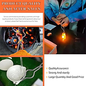 Tanstic 4Pcs Crucible Tongs with General Gloves Set, 10'' 14'' 16'' Stainless Steel Professional Grade Crucible Tongs Kit for Industry Laboratory