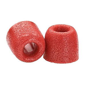 Comply Foam Premium Earphone Tips - Isolation T-400 (Red, 3 Pairs, Medium)