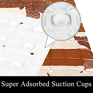 Bath Tub Shower Mat - Anti-Slip PVC Material 15.1x26.8 in, Gentle Cushioning Quick Drying Suction Cups Reliable Solution - Stripes and Butterfly Patterns Non-Slip Floor Mat