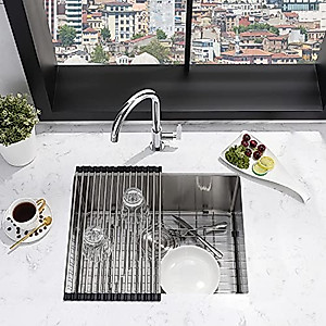 23 Inch Undermount Kitchen Sink Stainless Steel-HACHENL 23X18 Inch Kitchen Sink 16 Gauge Stainless Steel Kitchen Sink 10 inch Deep Single Bowl Kitchen Sink Small Kitchen Sink Bar Sink