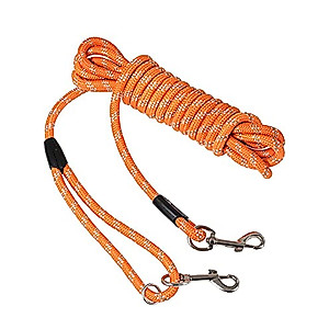 Long Dog Leash for Dog Training 10FT/16FT/30FT/50FT/100FT, Reflective Threads Check Cord Dog Leash, Heavy Duty Dog Lead for Large Medium Small Dogs Outside Walking, Playing, Camping, or Yard