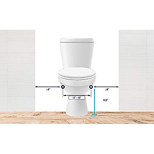 KMINA - Toilet Safety Rails for Elderly (330 lbs), Handicap Toilet Seat with Handles, Adjustable Height and Width Toilet Rails for Seniors, Heavy Duty Toilet Safety Frame with Arms, Easy Installation