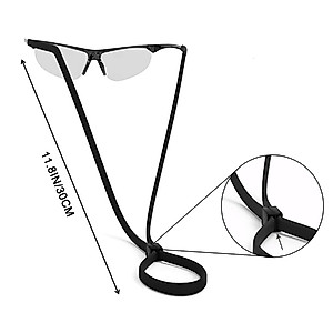 Festful Adjustable Glasses Strap 5 pcs, Eyeglasses Sunglasses Strap Holder for Men Women Kids, Eye Glasses String Strap Around the Neck