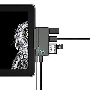Imedia IMD-SGO346 Docking USB3.0 Hub & Reader+PD for SurfaceGo Gun Metallic Surface Go Series/IMD-SGO346