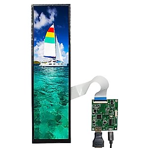 FanyiTek 8.8 inch HSD088IPW1 1920x480 600nit Strip Bar LCD Screen and HD-MI to MIPI Controller Driver Board