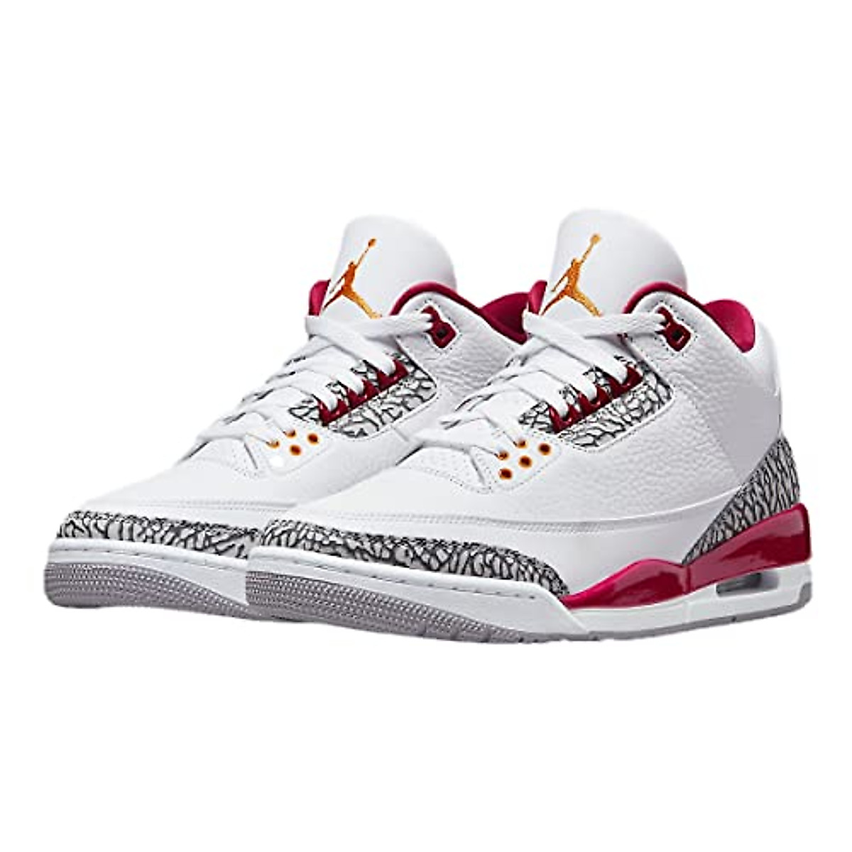 Nike Jordan Mens Air Jordan 3 CT8532 126 Cardinal, White/Light Curry-cardinal Red, Size 10.5