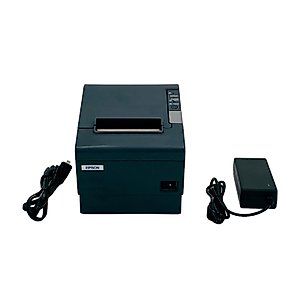 Epson TM-T88IV M129M POS Compact Thermal Receipt Printer LAN USB, Bundle with AC Adapter