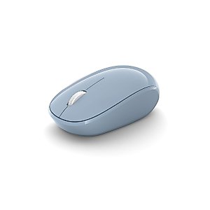 Microsoft Bluetooth Mouse - Pastel Blue. Comfortable design, Right/Left Hand Use, 4-Way Scroll Wheel, Wireless Bluetooth Mouse for PC/Laptop/Desktop, works with for Mac/Windows Computers