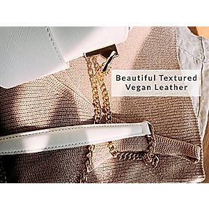 Before & Ever Mini White Shoulder Bag - Small Purse Mini Tote - Small Shoulder Bags for Women - Small White Clutches Purse Bag - White Clutch Handbag - Women's Trendy Cute Purses Hand Bags