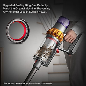 WYWY.Wide Upgraded Bin Sealing Ring Compatible with Dyson V11 V15 Gen5 SV14 SV15 SV22 Vacuum Cleaner Canister Replacement Parts with T8 Screwdriver