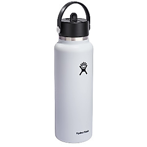 Hydro Flask Wide Flex Straw Cap White 40 Oz