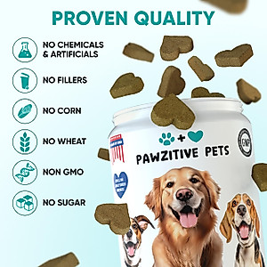 Hemp Calming Chews for Dogs - Anxiety Relief Melatonin for Dogs - USA Product - Dog Calming Chews for Stress, Separation Anxiety, Fireworks, Thunder, Travel, Vet Visits - 120 Soft Dog Calming Treats